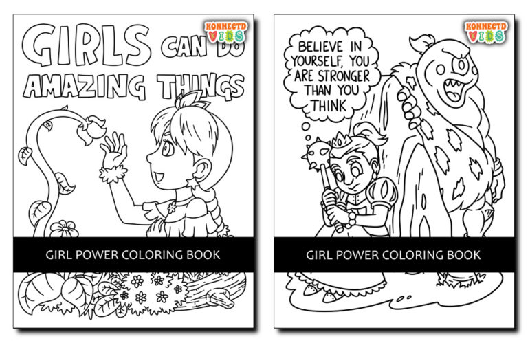 Girl Power Coloring Book (Paperback) - Konnectd Kids