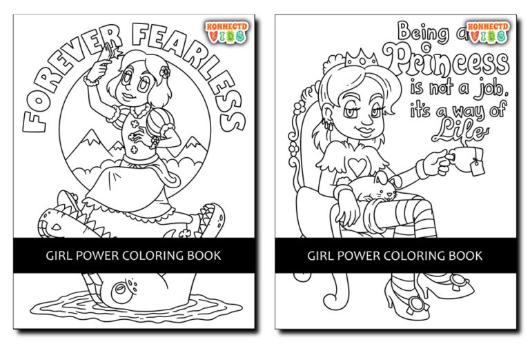 Girl Power Coloring Book (Paperback) - Konnectd Kids