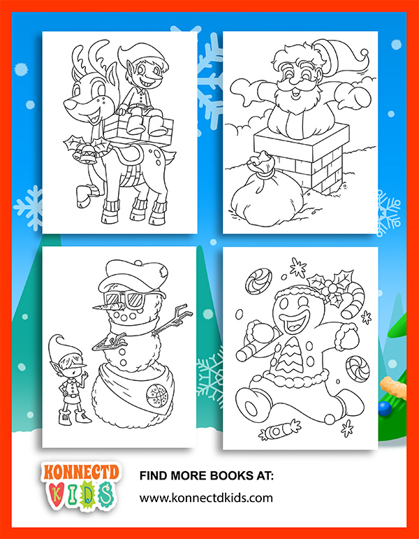 Santa's Jumbo Coloring Book (Paperback) - Konnectd Kids